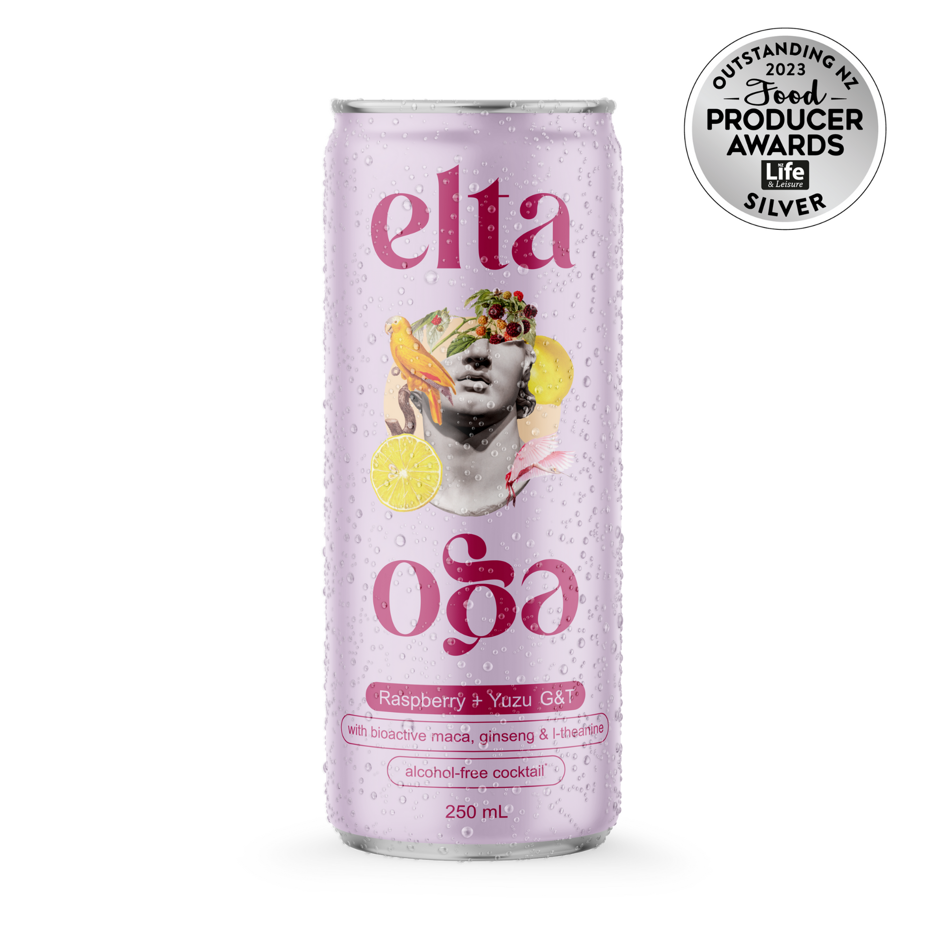 Raspberry Yuzu G&T (250ml can) – Elta Ego